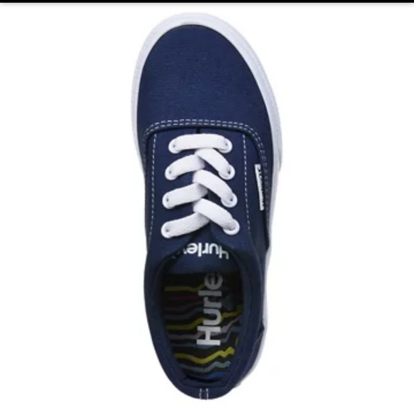 Hurley | Shoes | Hurley Youth Boys Navy Blue Low Top Canvas Sneakers ...